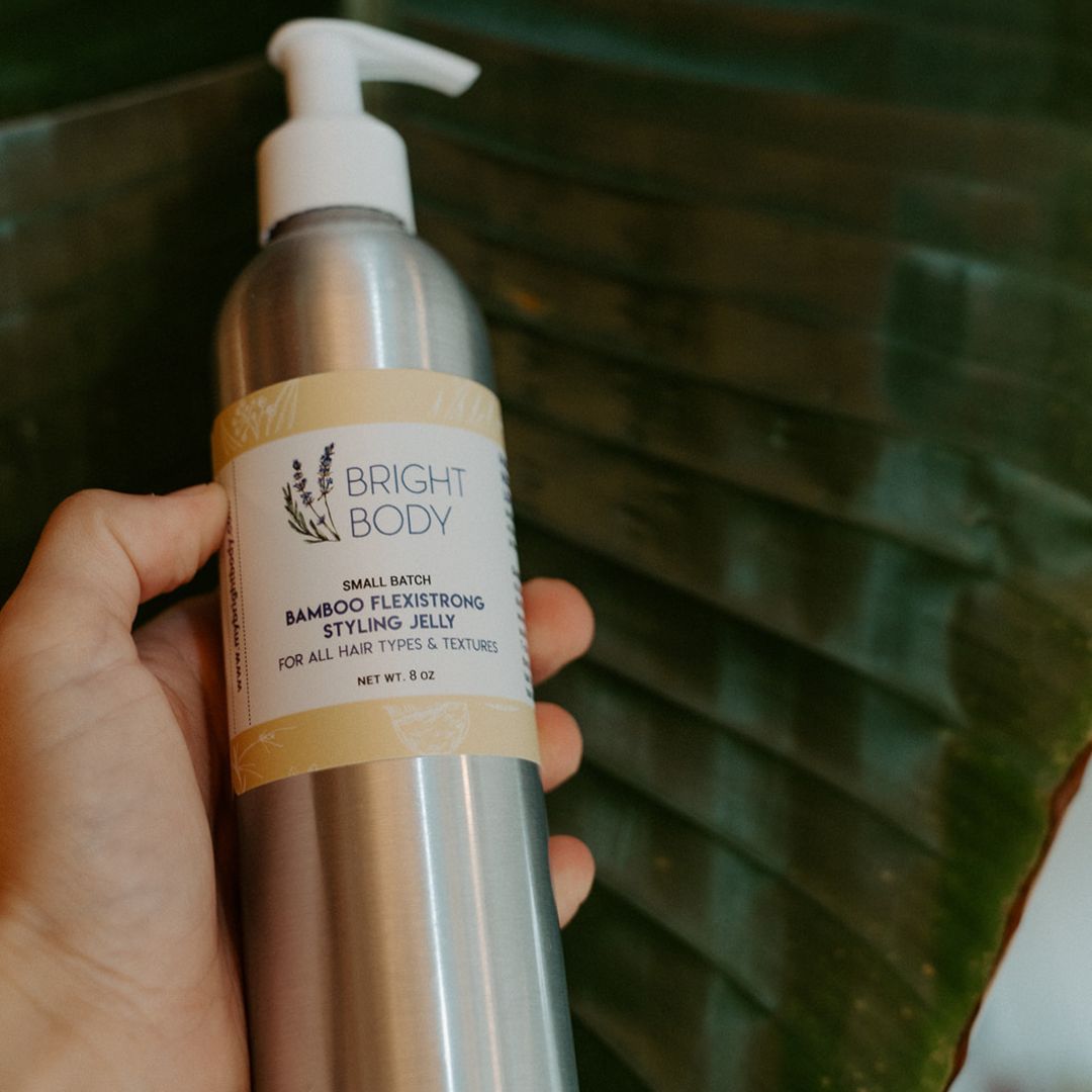 Bamboo FlexiStrong Styling Jelly | Nontoxic Hair Gel | Bright Body