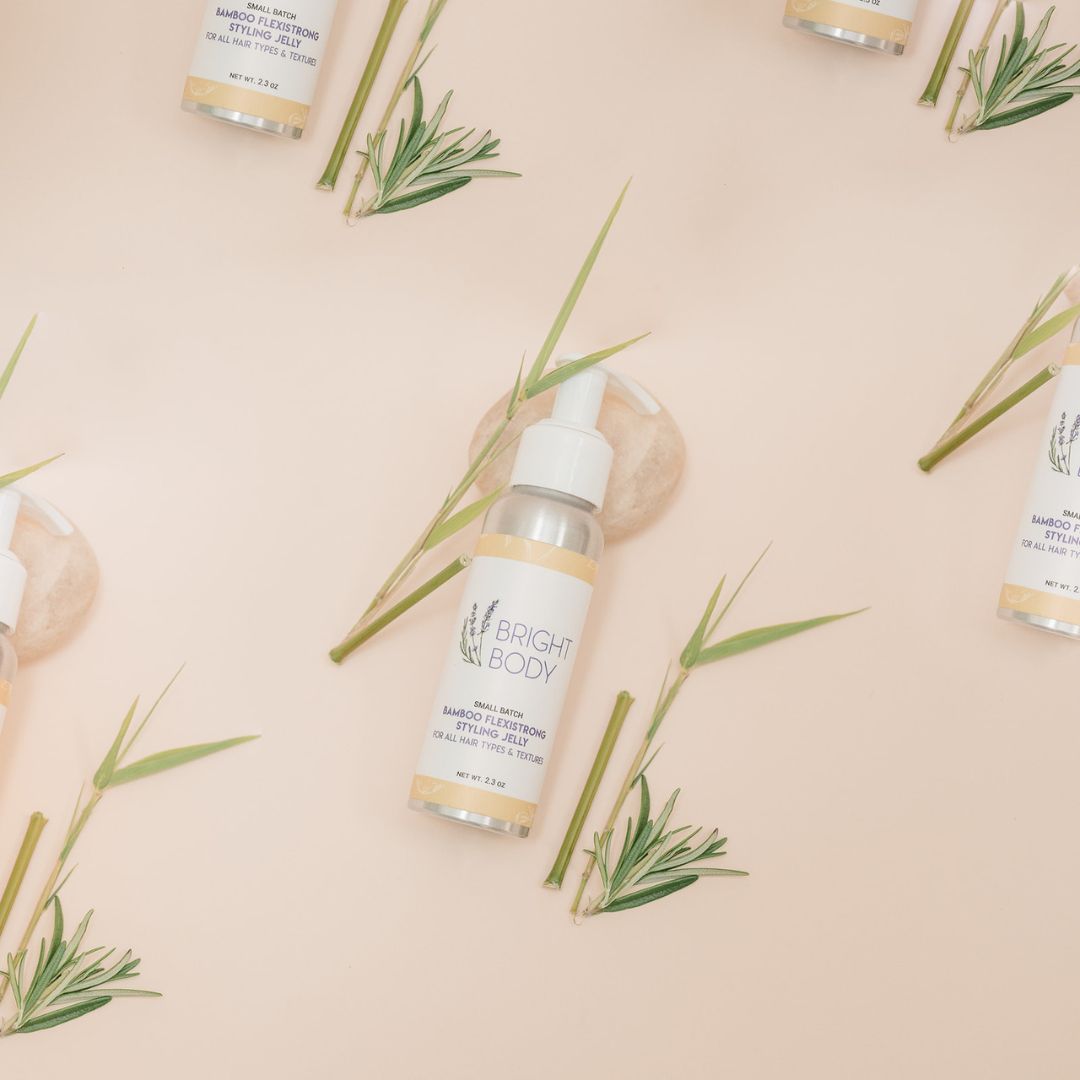 Bamboo FlexiStrong Styling Jelly | Nontoxic Hair Gel | Bright Body