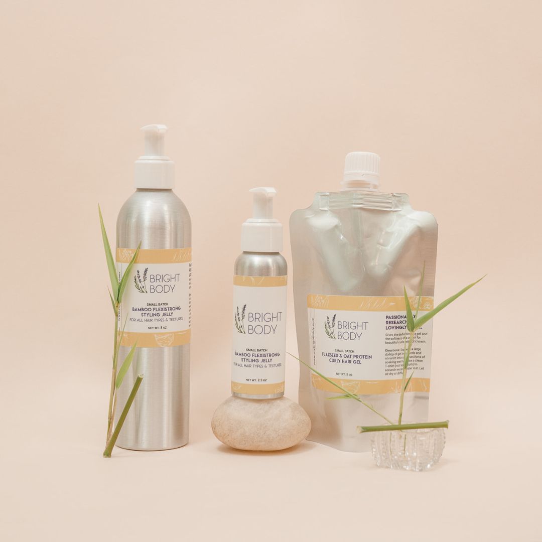 Bamboo FlexiStrong Styling Jelly | Nontoxic Hair Gel | Bright Body